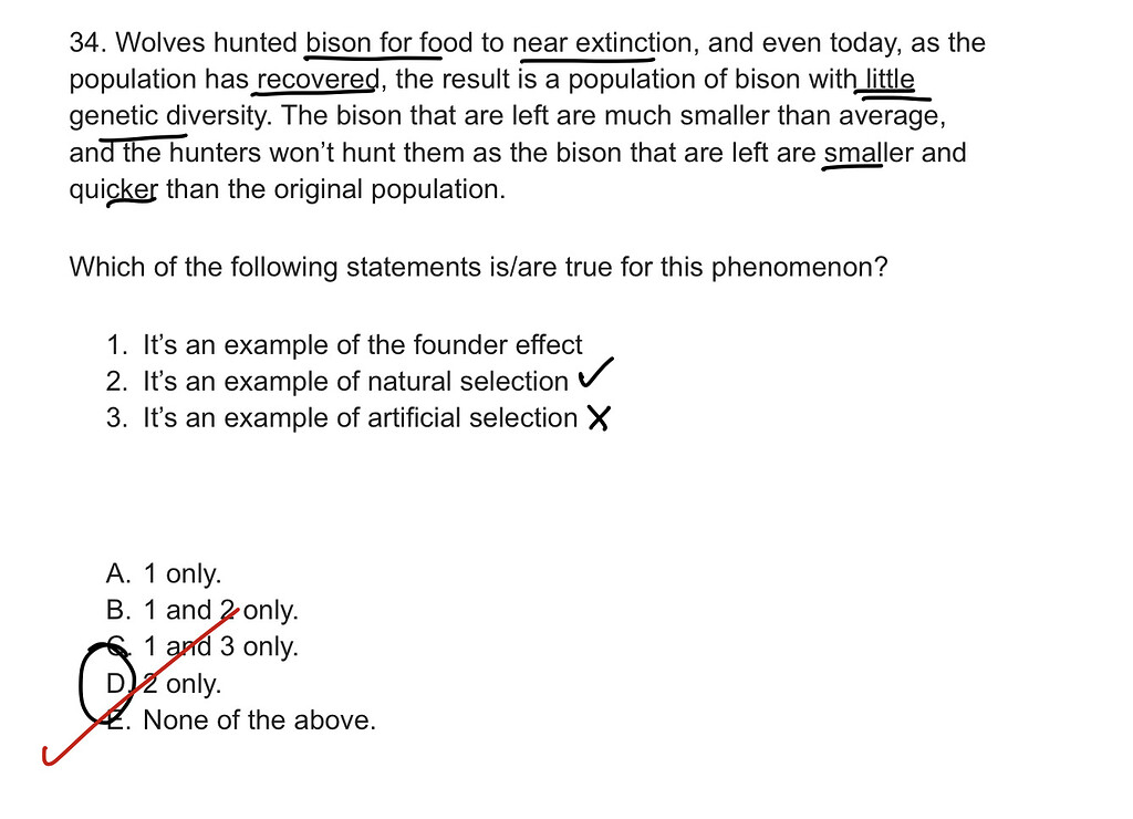 IMAT Simulator Test - Founder effect - Practice Question Solving ...