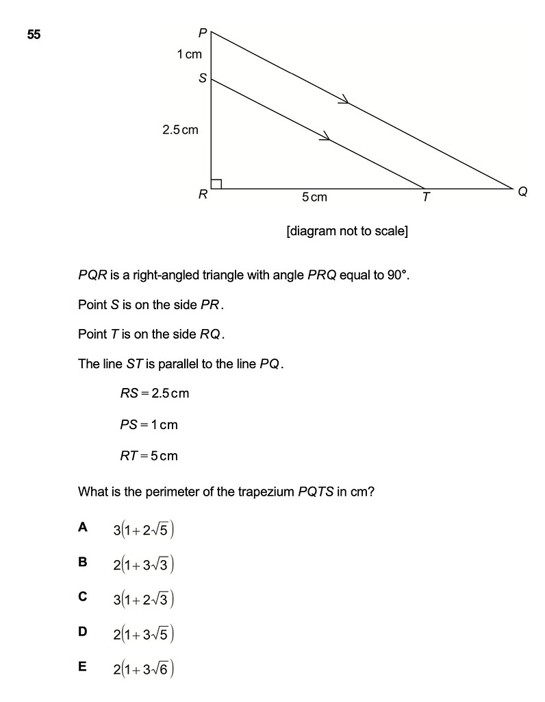 IMAT 2021 Q55 [Geometry] - Past Papers Solutions Archives ...
