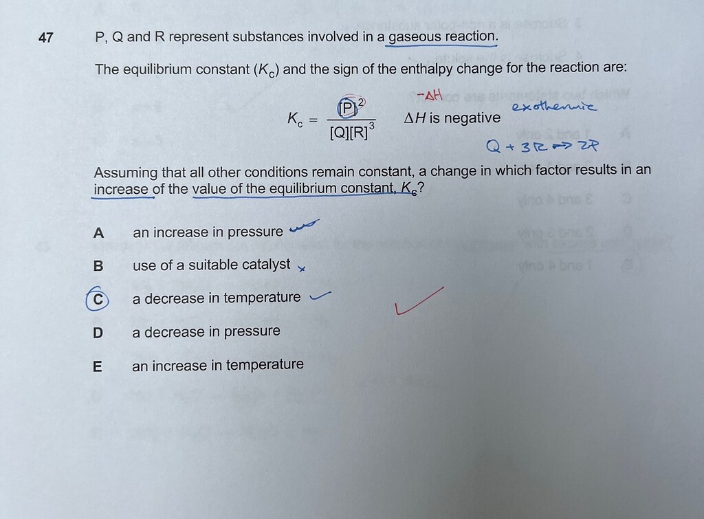 IMAT 2020 Q47 - Equilibrium constant - Practice Question Solving ...