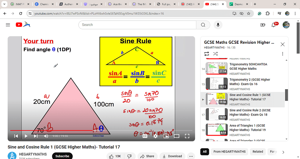 Trigonometry and calculation of angles without a calculator - Practice ...