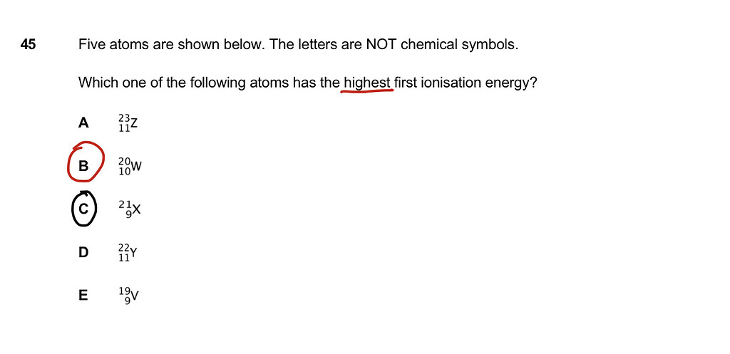 IMAT 2018 - Ionisation energy - Practice Question Solving ...
